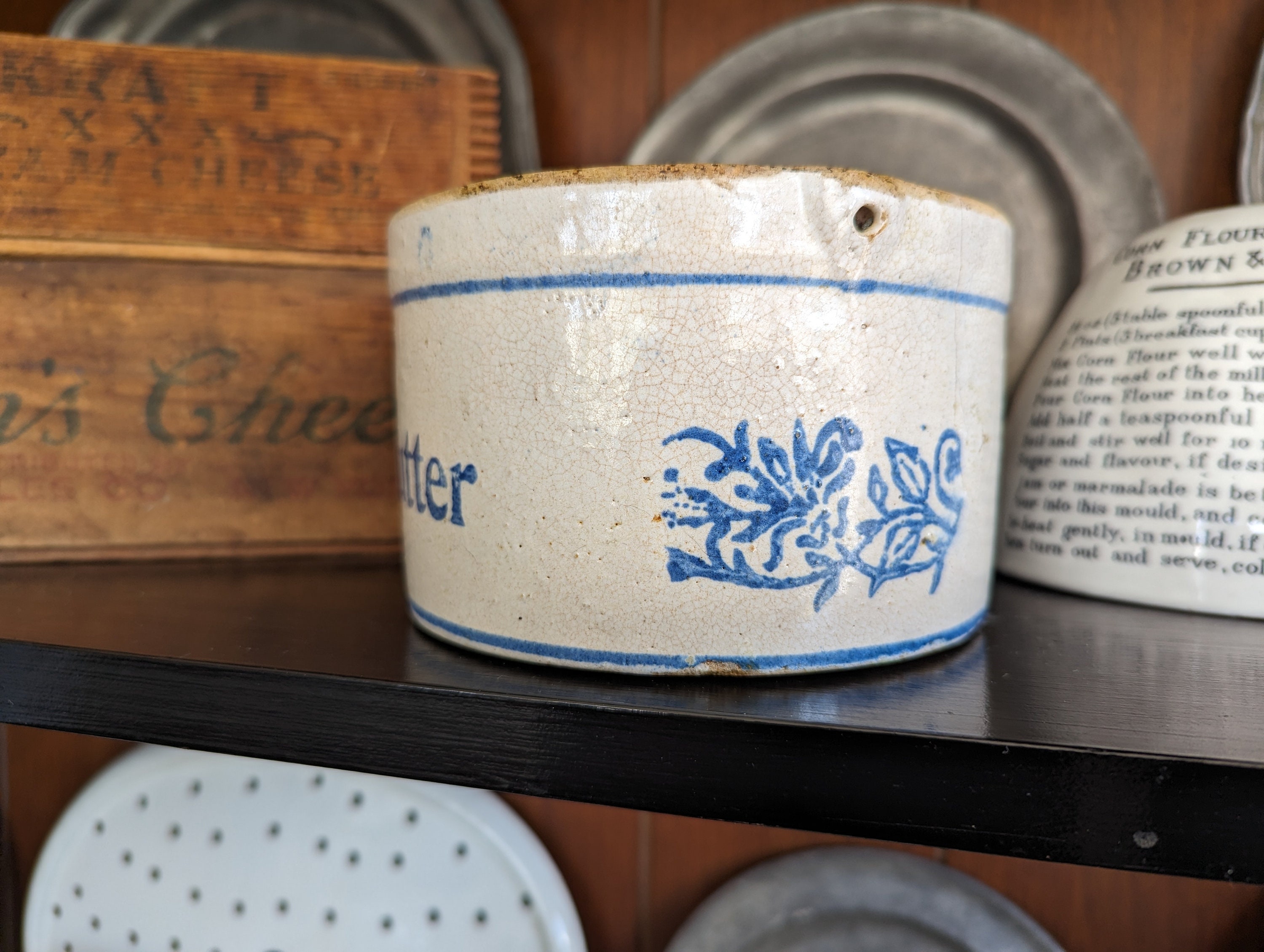 Antique Stoneware Butter Crock - Etsy