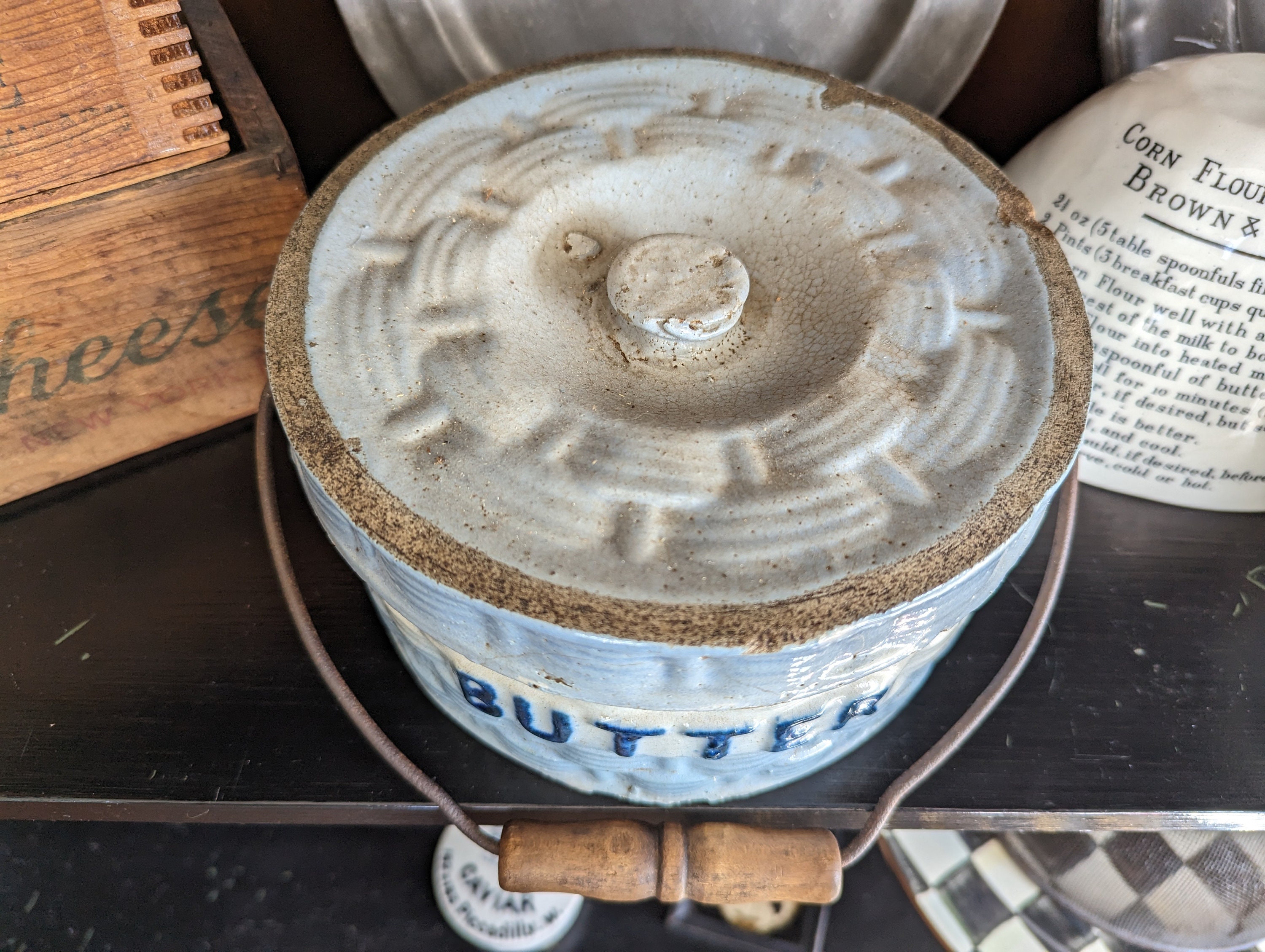 Antique 1800s Stoneware Butter Crock - Etsy