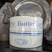 Antique Stoneware Butter Crock With Blue Stripes and Decoration - Etsy