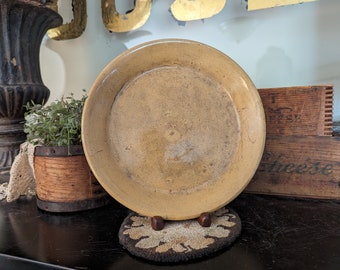 Rare Antique Yellowware Pie Plate Stoneware Pie Plate Yellowware ...