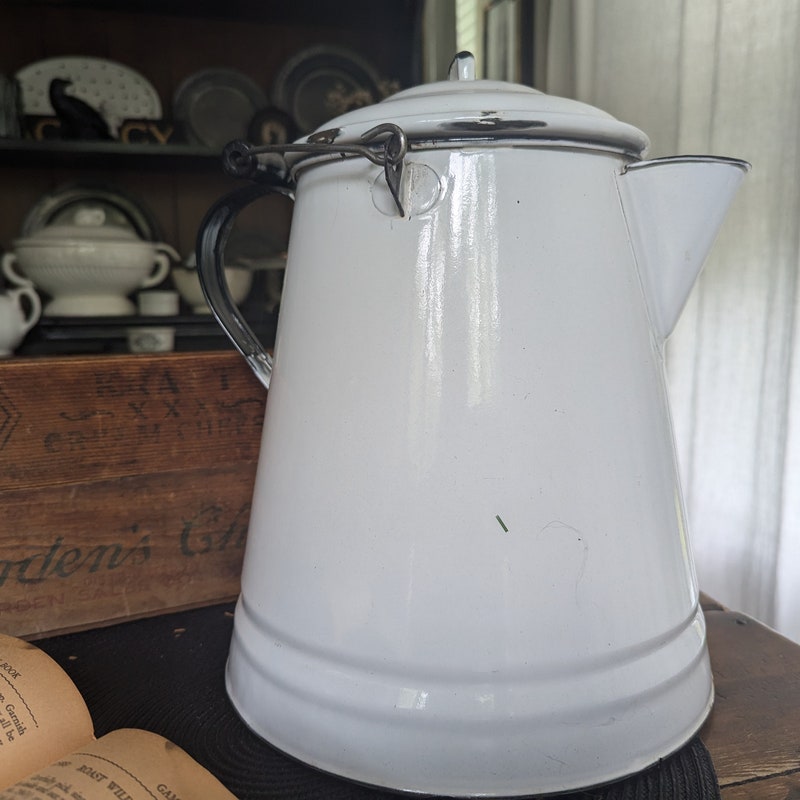 White Enamelware - Etsy