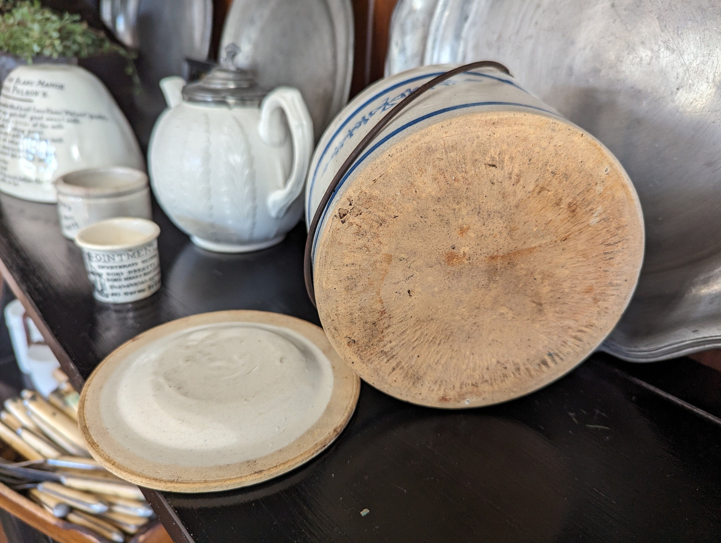 Antique Stoneware Butter Crock - Etsy