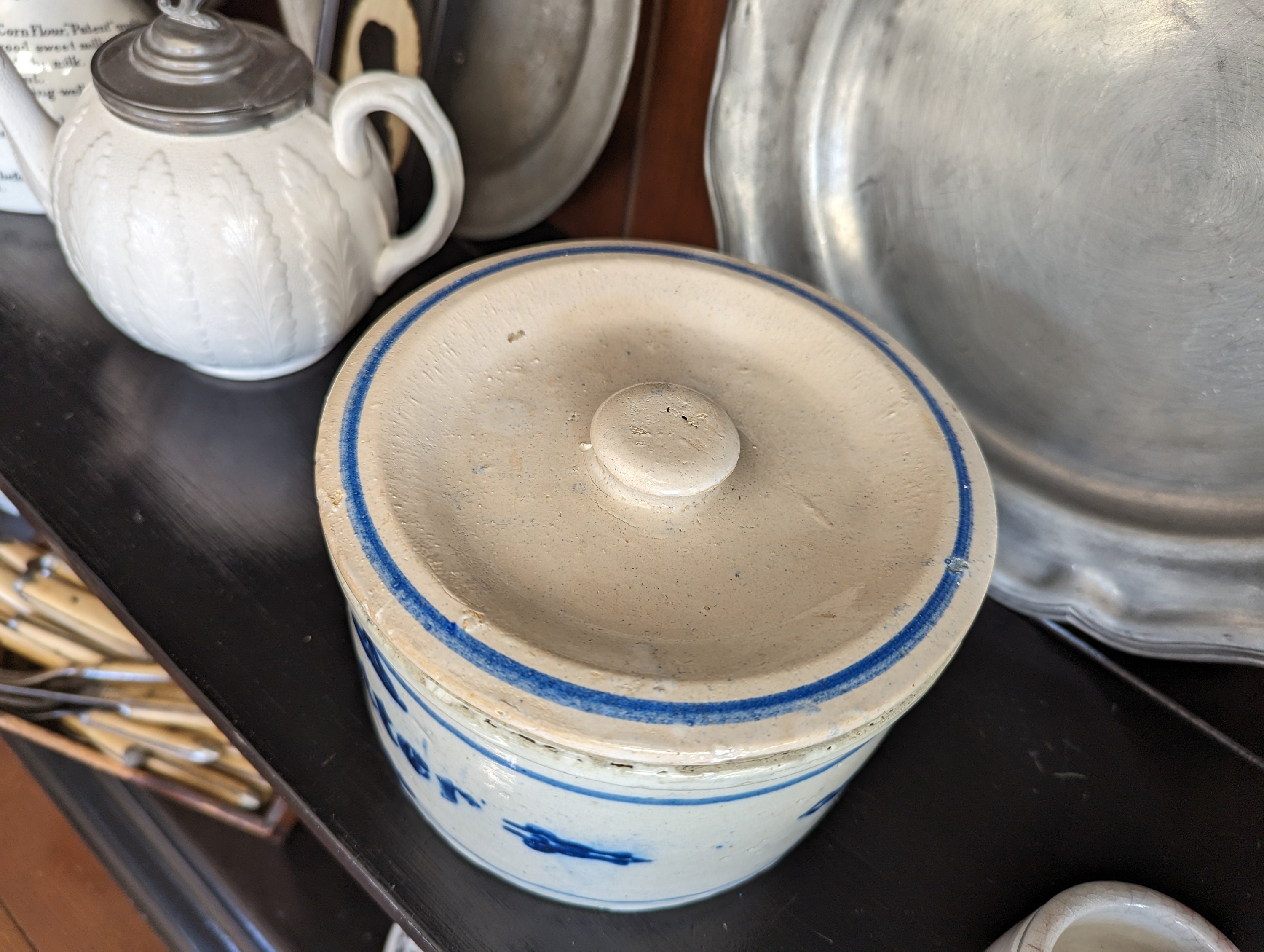 Antique Stoneware Butter Crock - Etsy