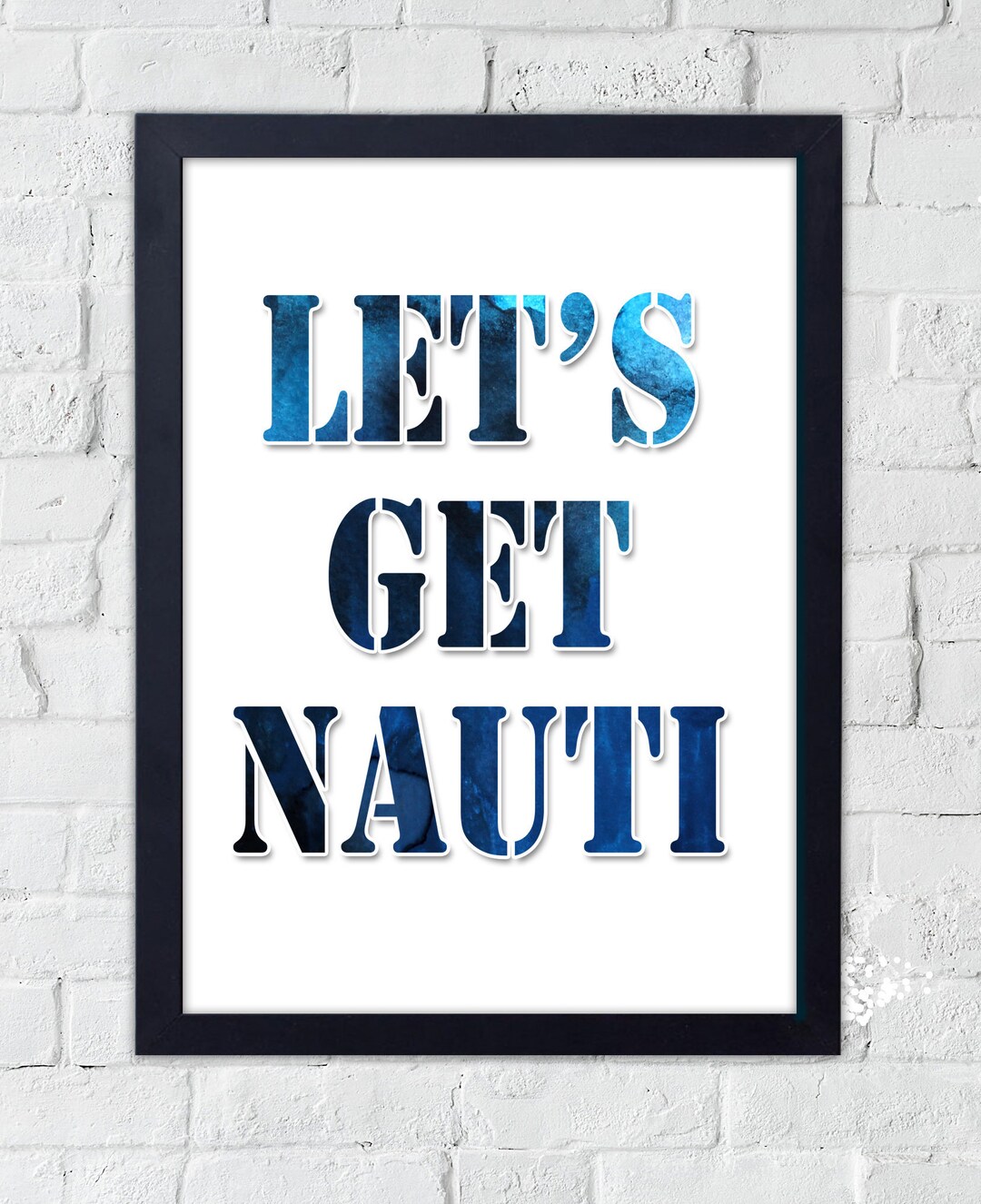 Let's Get Nauti Digital Print, Ocean Printable, Ocean, Nautical ...