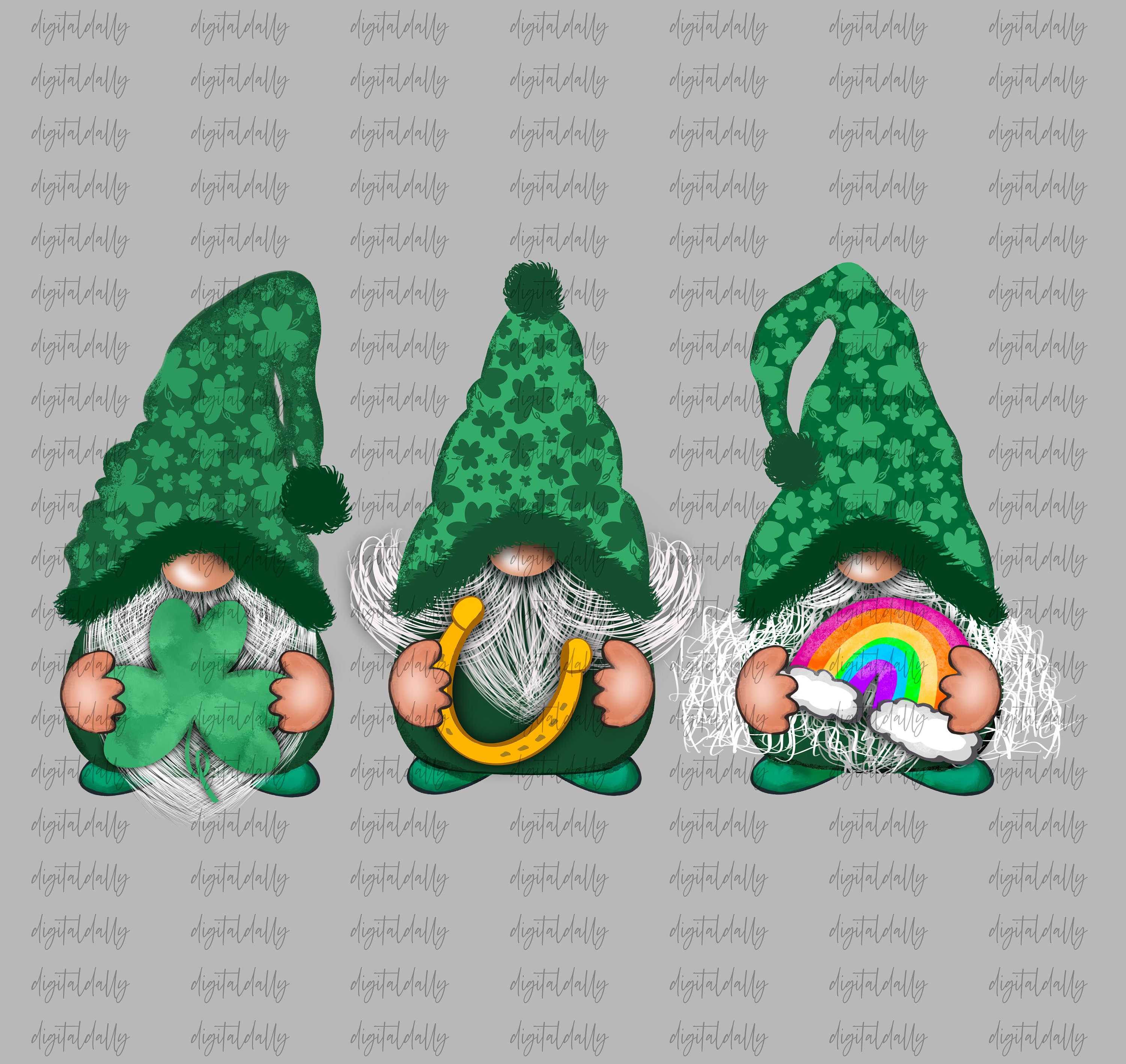 St. Patrick Gnome Clipart, Gnomes PNG, St. Paddy, St.pattys Day, Irish ...