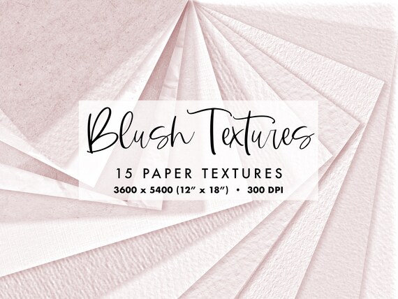 Blush Paper Textures Digital Papers Vintage Light Pink - Etsy