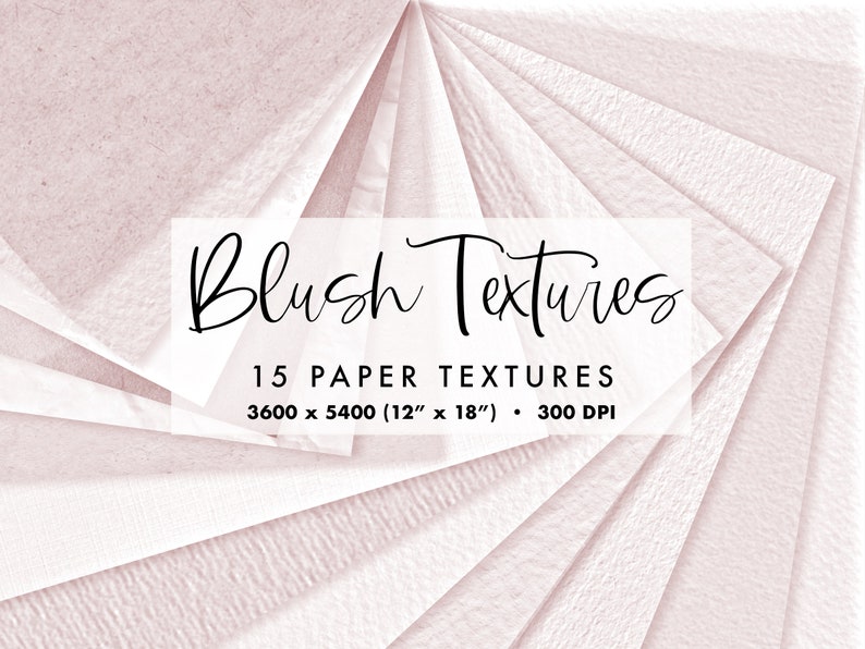 Blush Paper Textures Digital Papers Vintage Light Pink - Etsy