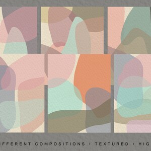 Paper Texture, Abstract Cutout Shapes, Digital Paper, for Invitations ...