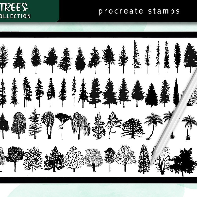 Pine Tree Stamp - Etsy
