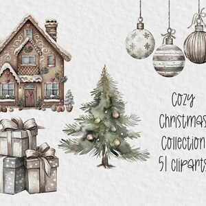 Christmas Clipart Bundle, Holiday Clipart, Christmas PNG, Bundle for ...