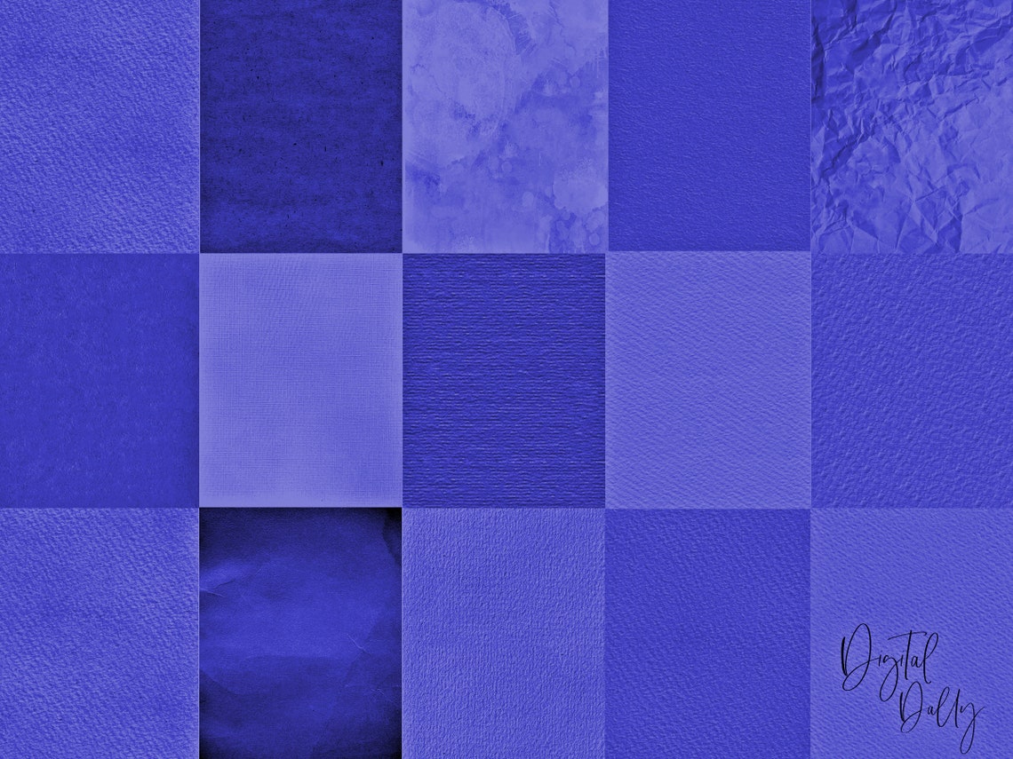Dark Blue Paper Textures Digital Papers Vintage Midnight - Etsy