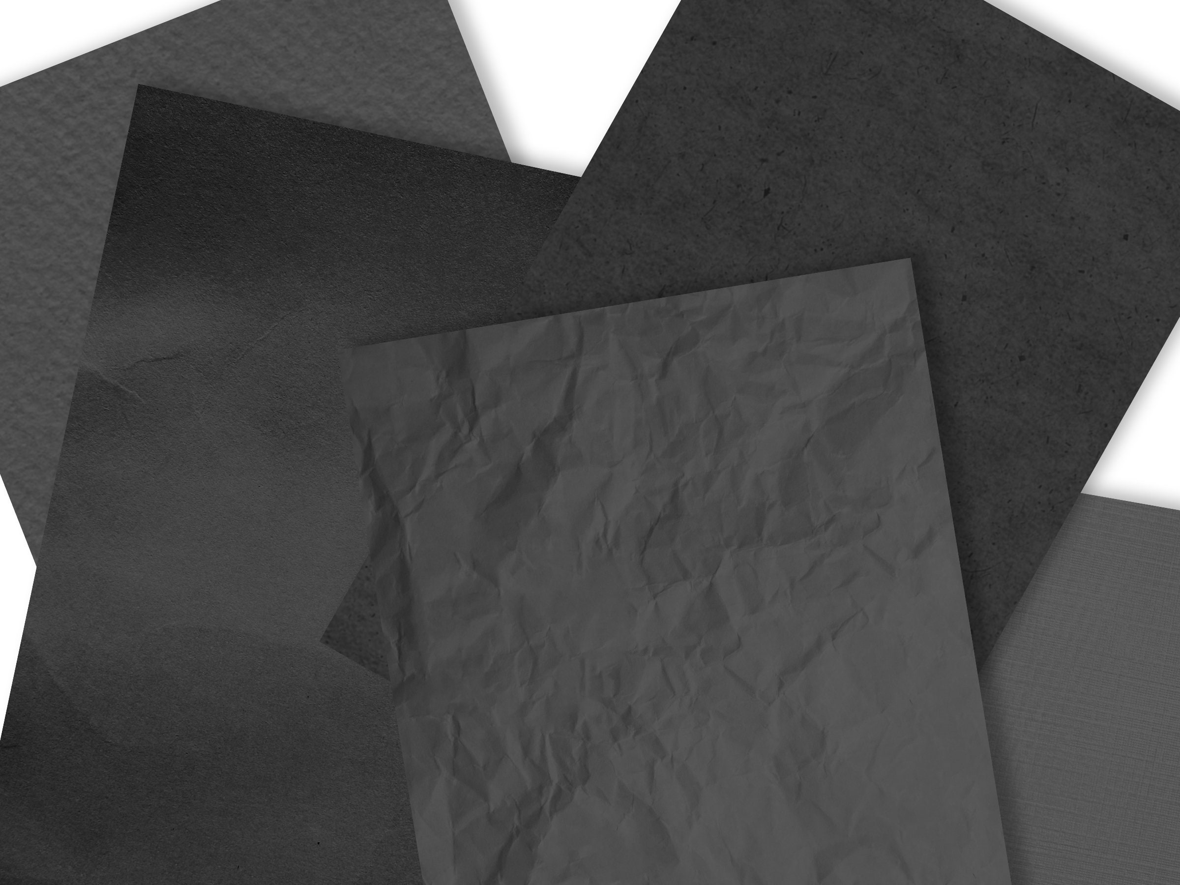Charcoal Paper Textures Digital Paper Vintage Dark Gray - Etsy