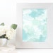 Digital Watercolor Paper, Turquoise Watercolor Blue and Green ...