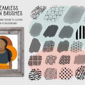 Faceless Portrait Creator Procreate Brush Set, 120 Brushes and Stamps ...