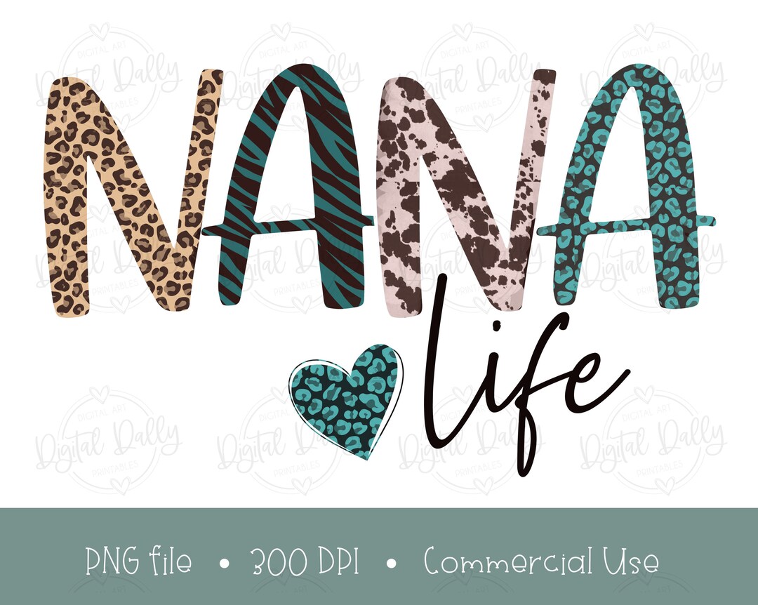 Nana Life PNG - Nana Life Leopard Cheetah, Clip Art for T-shirt ...