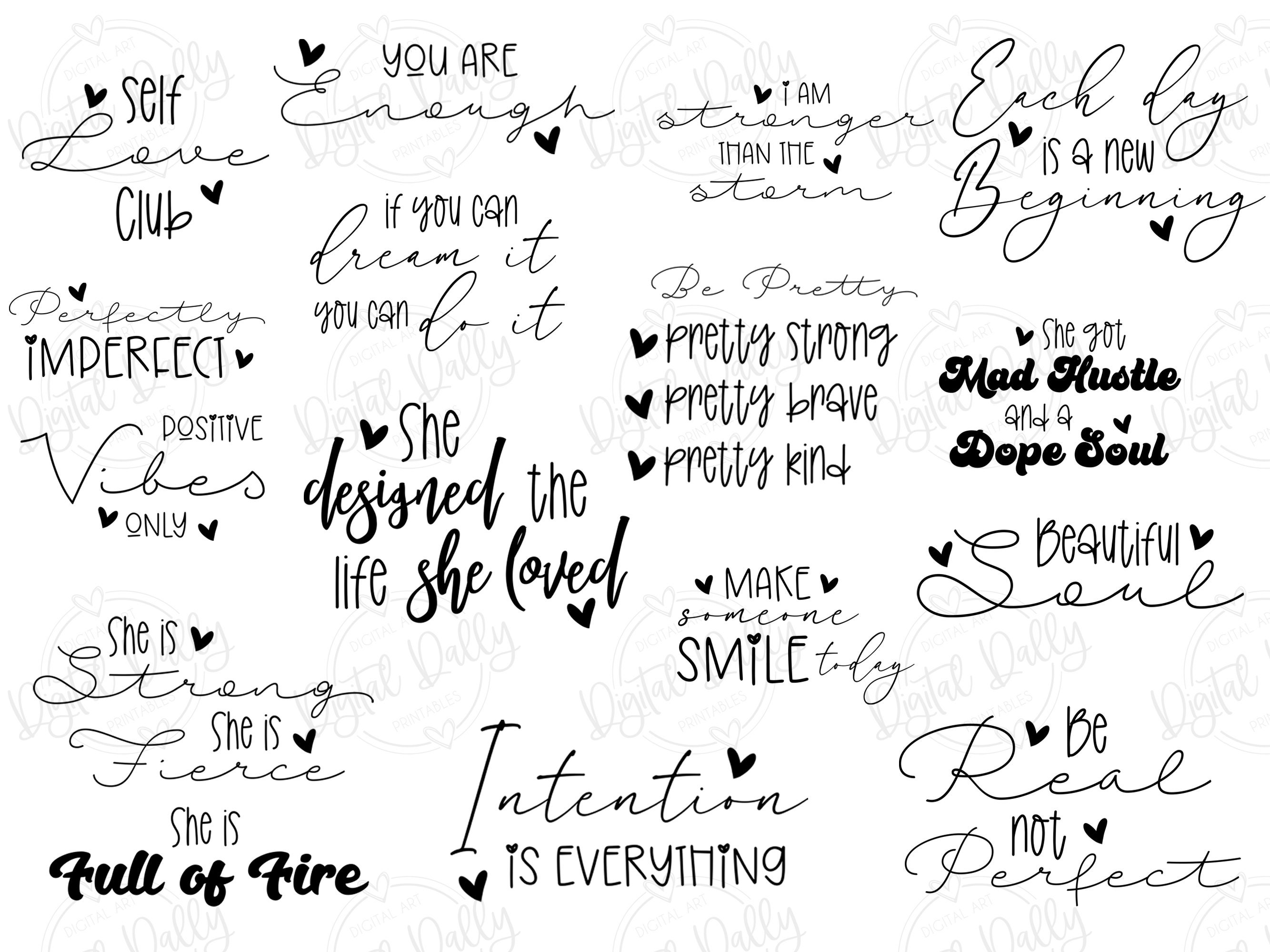 Motivational Quotes Positive Quote Svg Self Love - Etsy