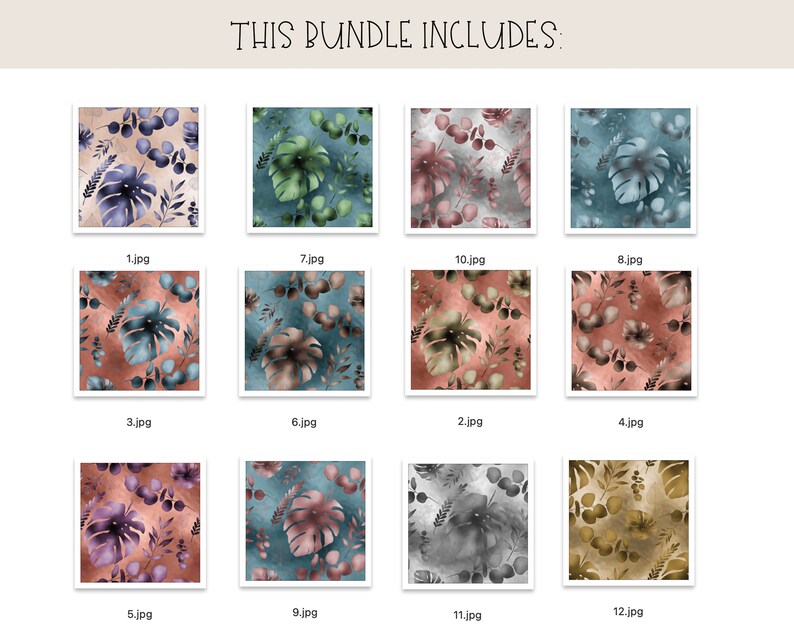 Seamless Iridescent Leaves Digital Paper Shimmery Botanical - Etsy