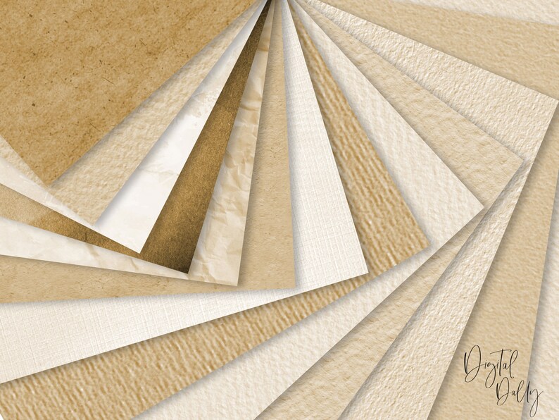 Tan Paper Textures Digital Papers Vintage Beige Sand Color - Etsy
