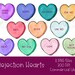 Rejected Candy Hearts - Valentine's Day Rejection PNG - Watercolor ...