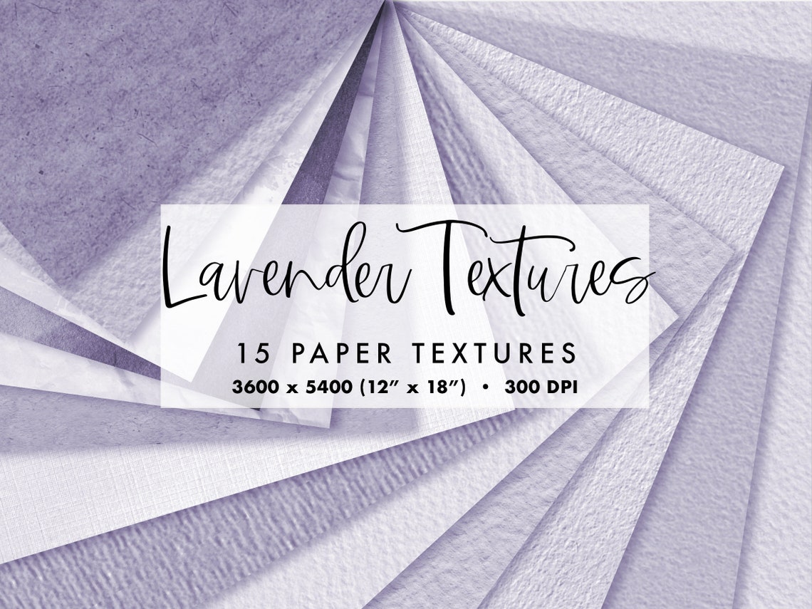 Lavender Paper Textures, Vintage Purple Scrapbook Paper (digital ...