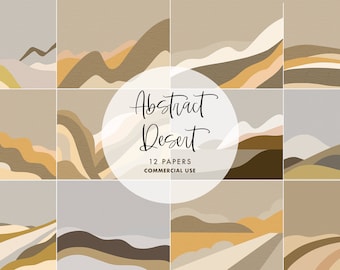 Desert Digital Paper - Etsy