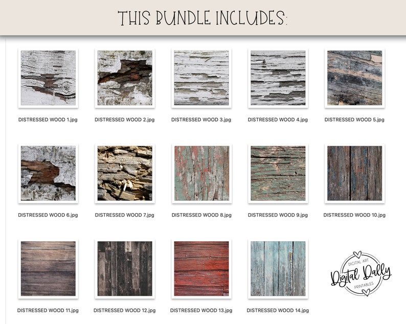 Rustic Wood Background Digital Papers, Old Wooden Backgrounds, Rustic ...