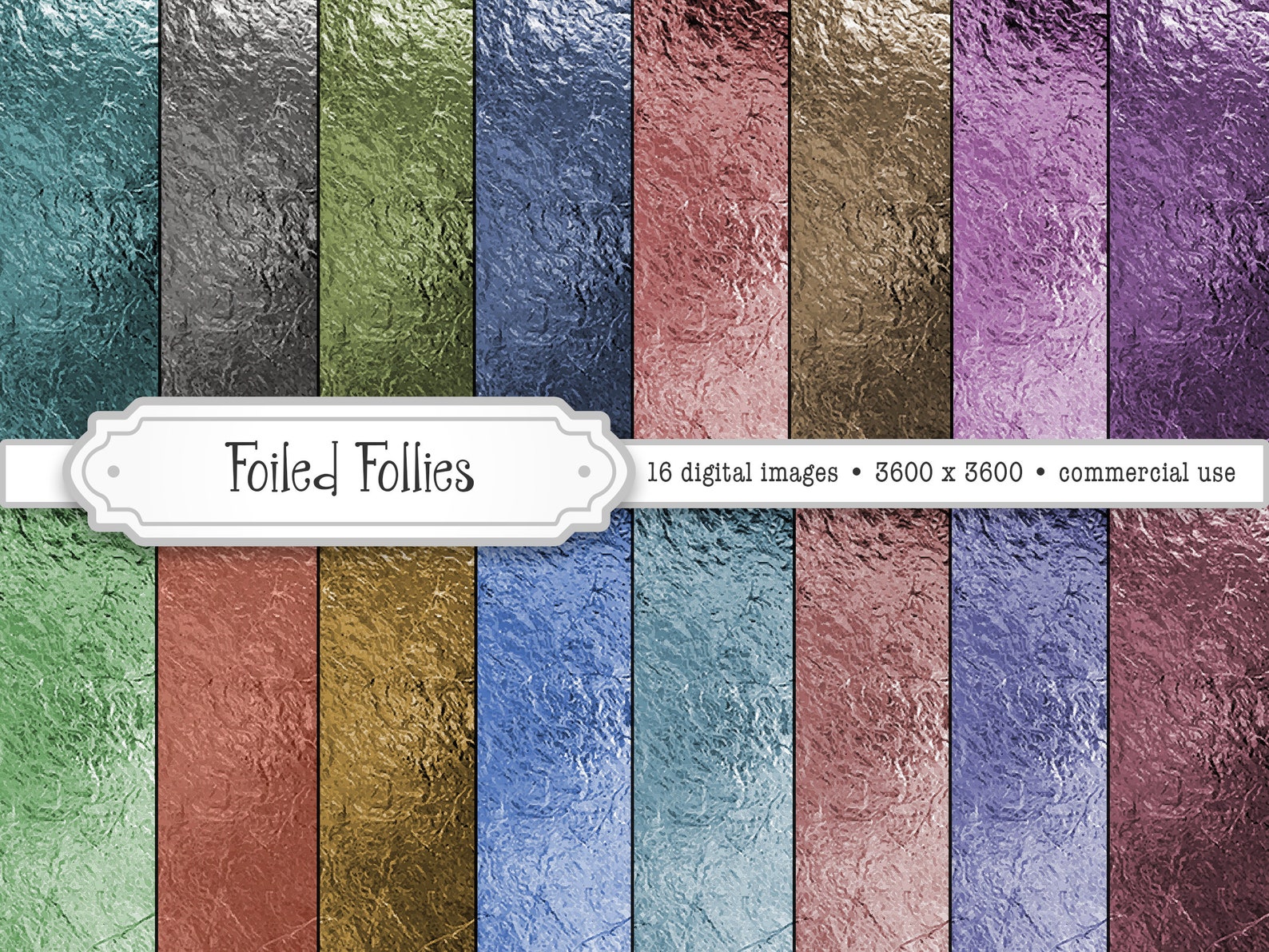 Metallic Foil Textures foil digital paper colored foil | Etsy