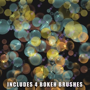 Procreate Glitter Brushes, Metallic Brushes, Glitter Effect, Bokeh Brush, Gold Shimmer Confetti ...