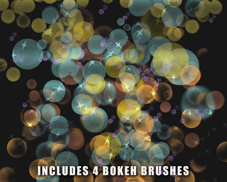 Procreate Glitter Brushes, Metallic Brushes, Glitter Effect, Bokeh Brush, Gold Shimmer Confetti ...