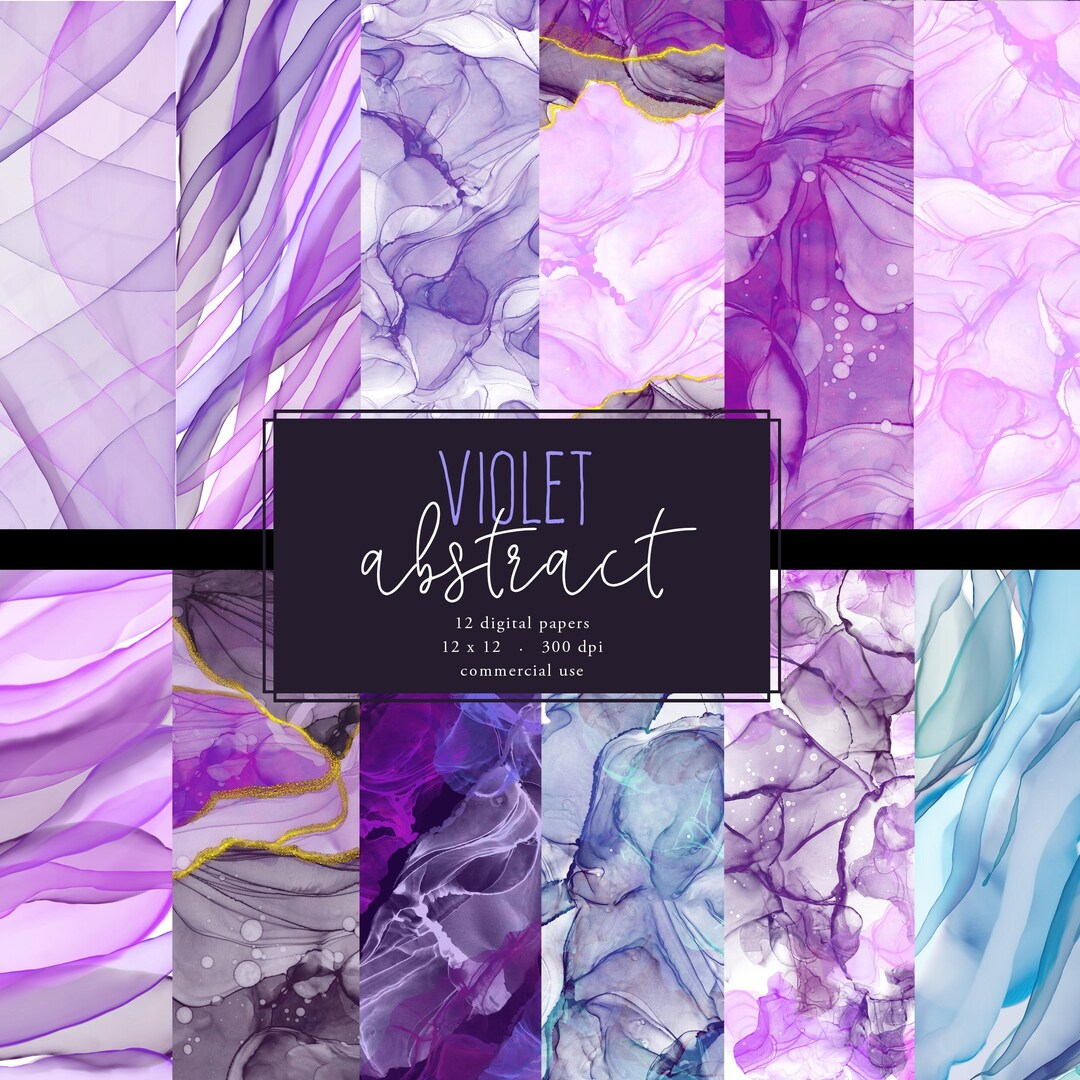 Violet Abstract Digital Paper, Purple Texture (digital Download) - Etsy
