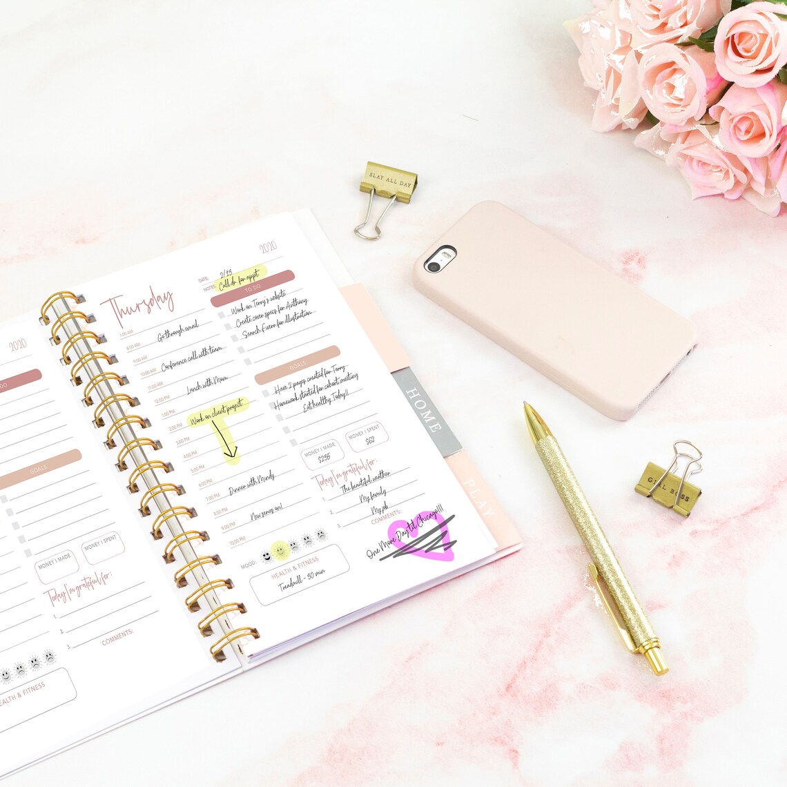 Daily Planner Printable Day Organizer A5 Daily Planner - Etsy