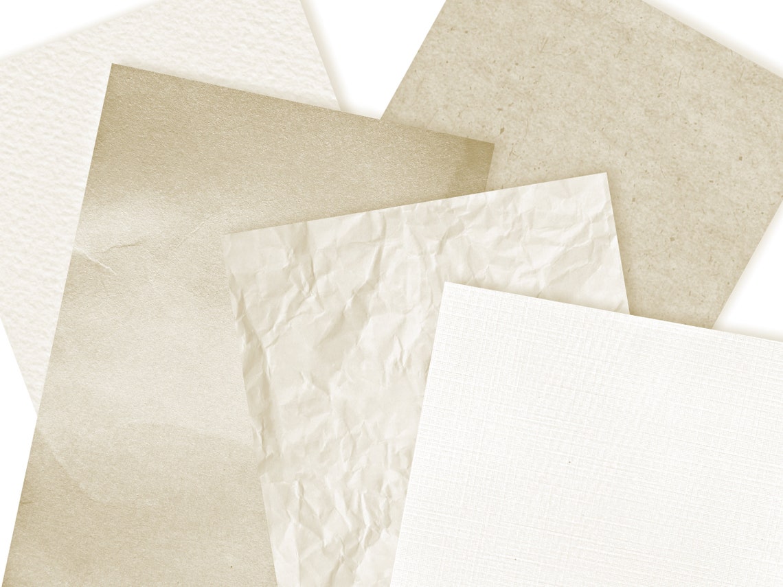 Cream Paper Textures Vintage Paper Watercolor Paper Wedding - Etsy
