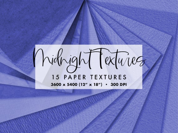 Dark Blue Paper Textures Digital Papers Vintage Midnight | Etsy