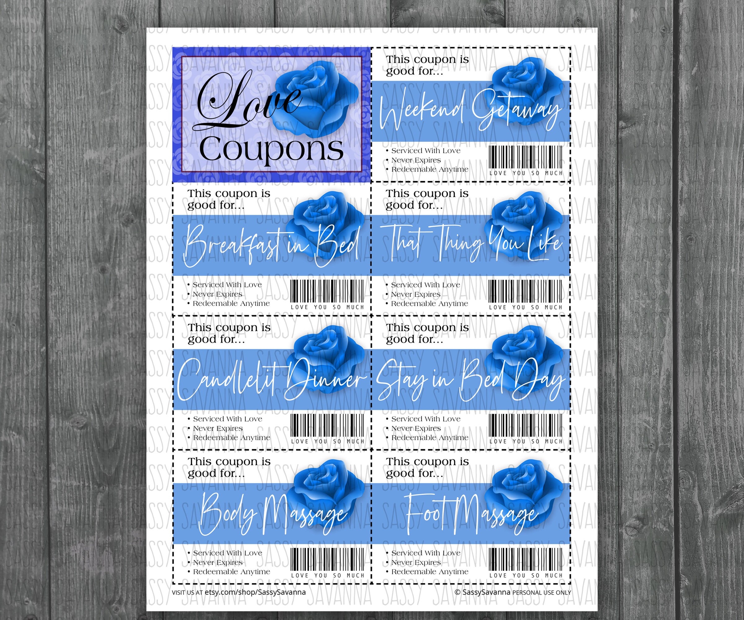Valentines Day Coupon BUNDLE Naughty & Nice Coupons Sex - Etsy