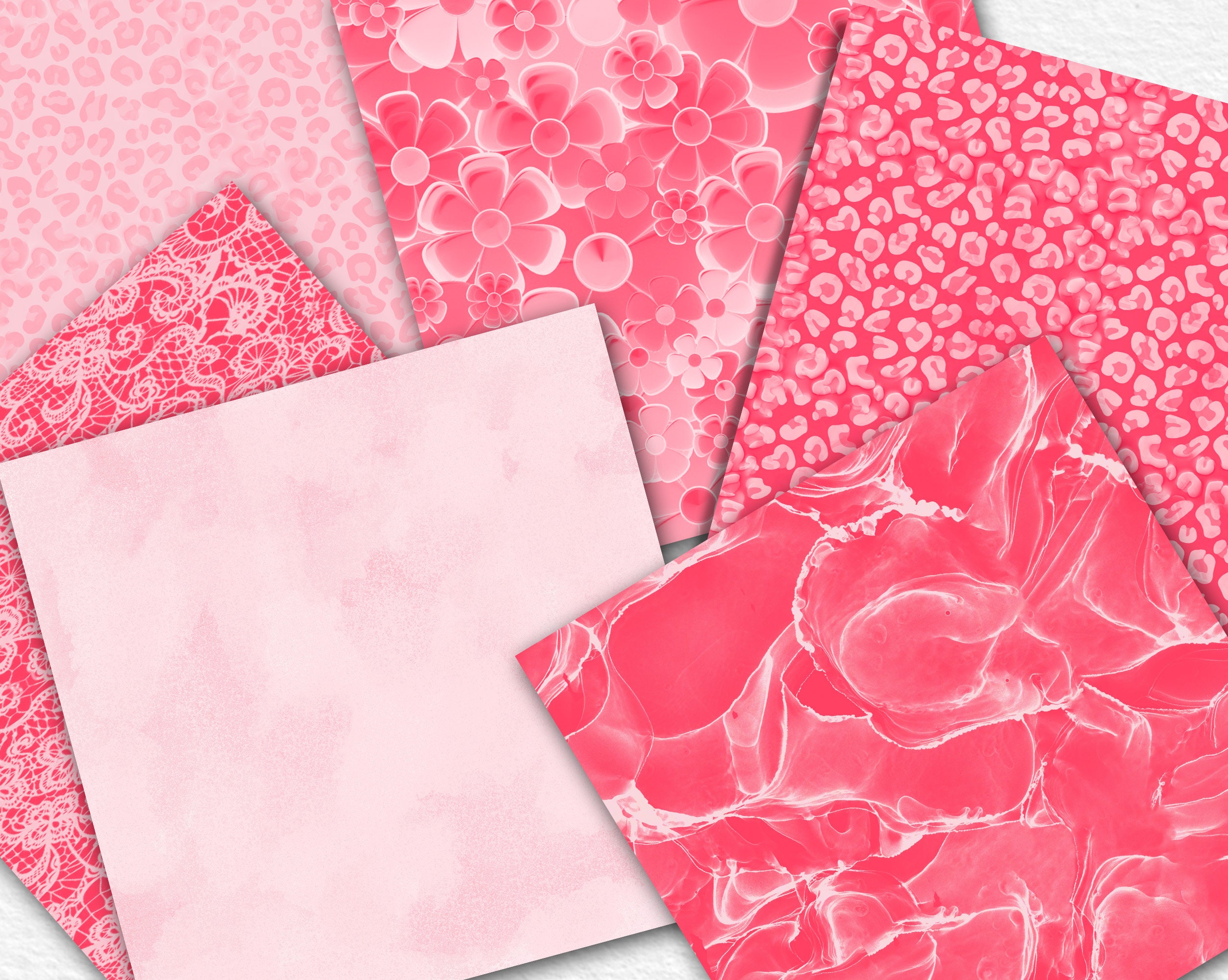 Valentines Day Digital Paper, Texture Background, Cheetah and Leopard ...