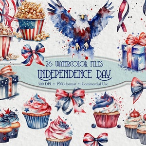 Independence Day Clipart, July 4, Eagle Art, Red, White and Blue, 4th ...