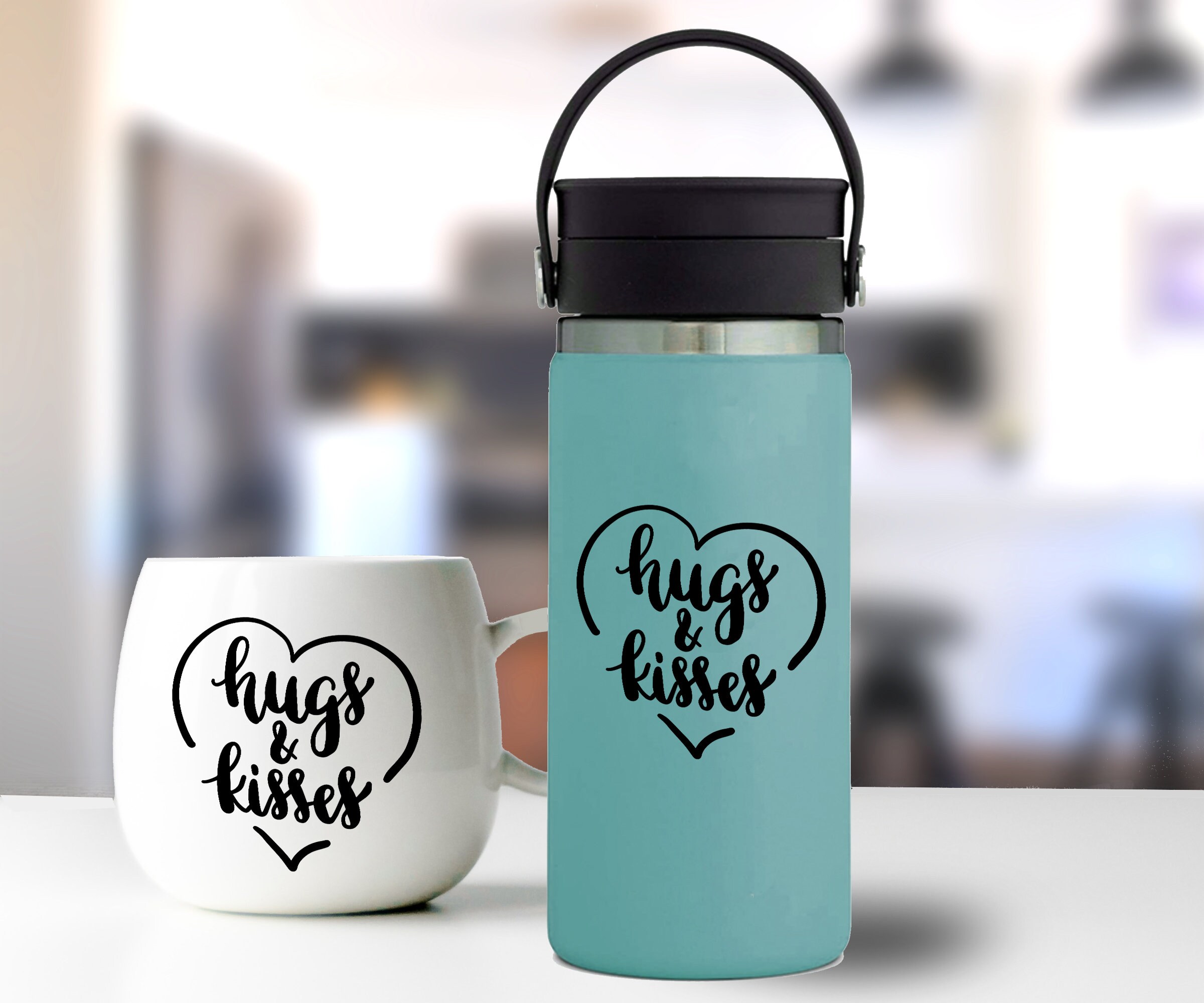 Hugs & Kisses, SVG, Love Quote, Digital Download, Clipart, Cricut Art ...