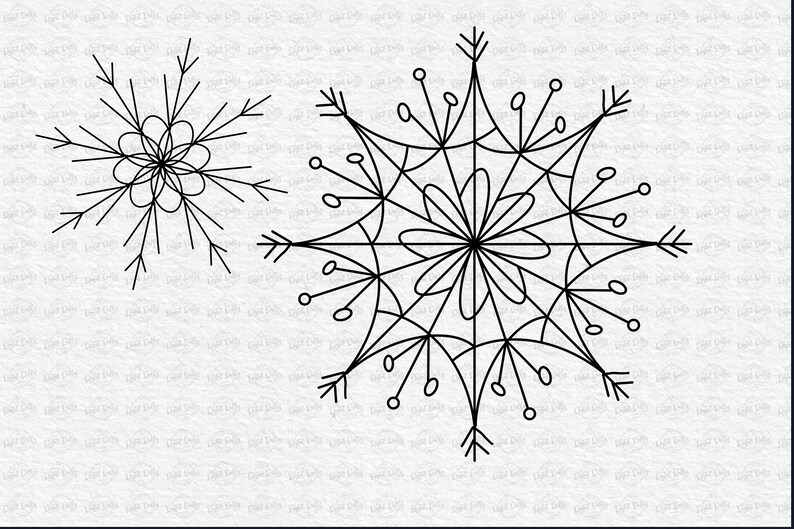 Snowflake SVG Winter Snow Bundle Snowflake Clipart for - Etsy