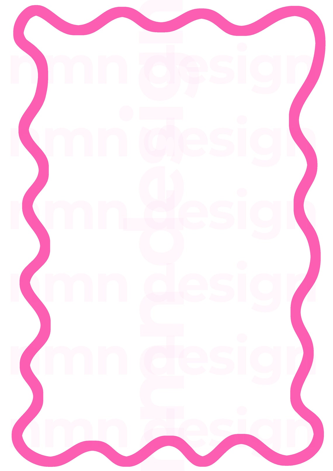 Thick Pink Wavy Border - Etsy Thick Pink Wavy Border - Etsy