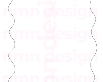 Plain Single Line Wavy Line Border - Etsy
