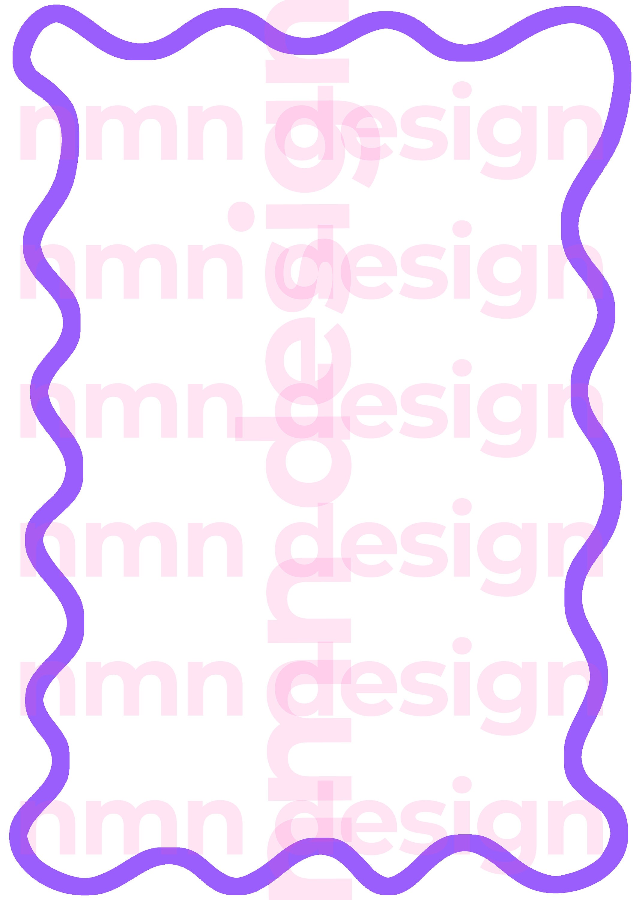 Thick Purple Wavy Border - Etsy