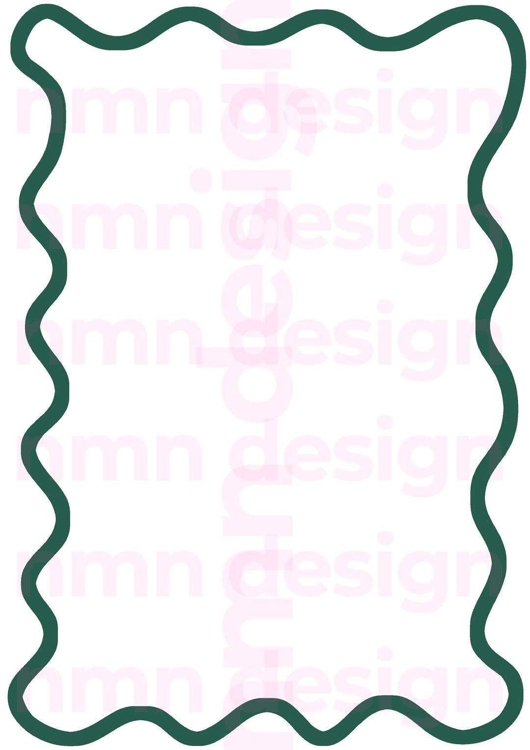 Forest Green Yellow Wavy Border - Etsy