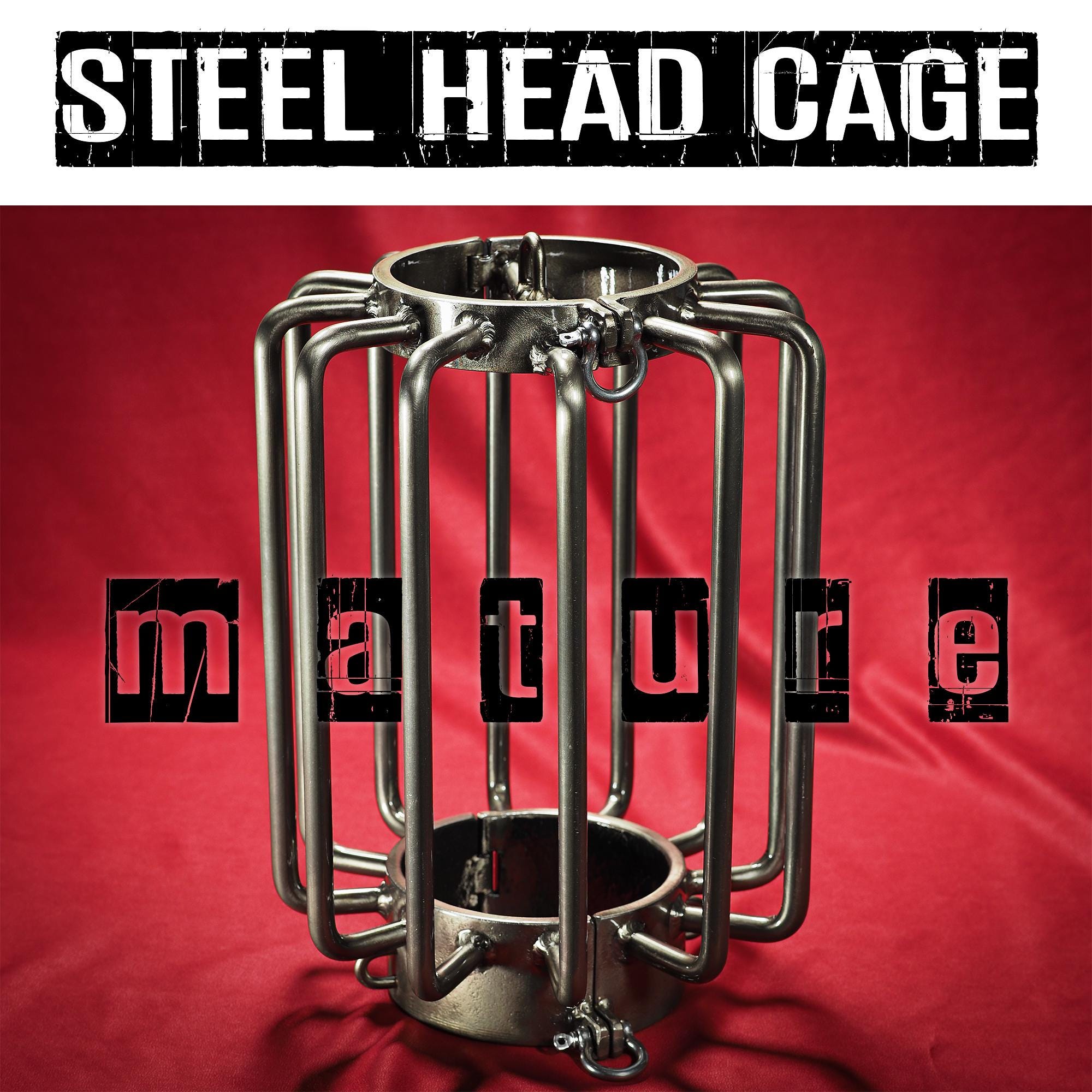Hard Core Steel Head Cage. BDSM Metal Restraint, Captivity Fetish ...