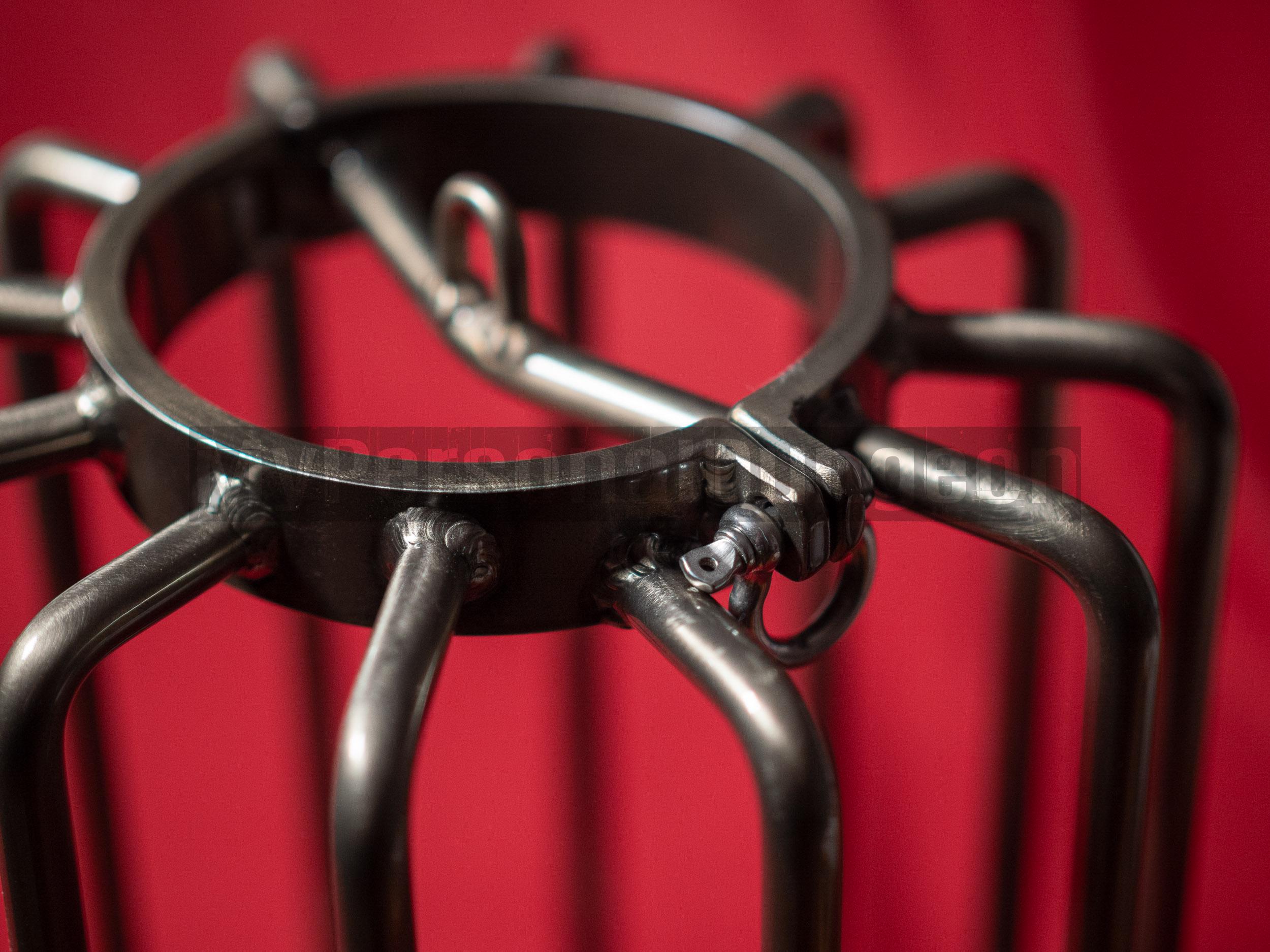 Hard Core Steel Head Cage. BDSM Metal Restraint, Captivity Fetish ...