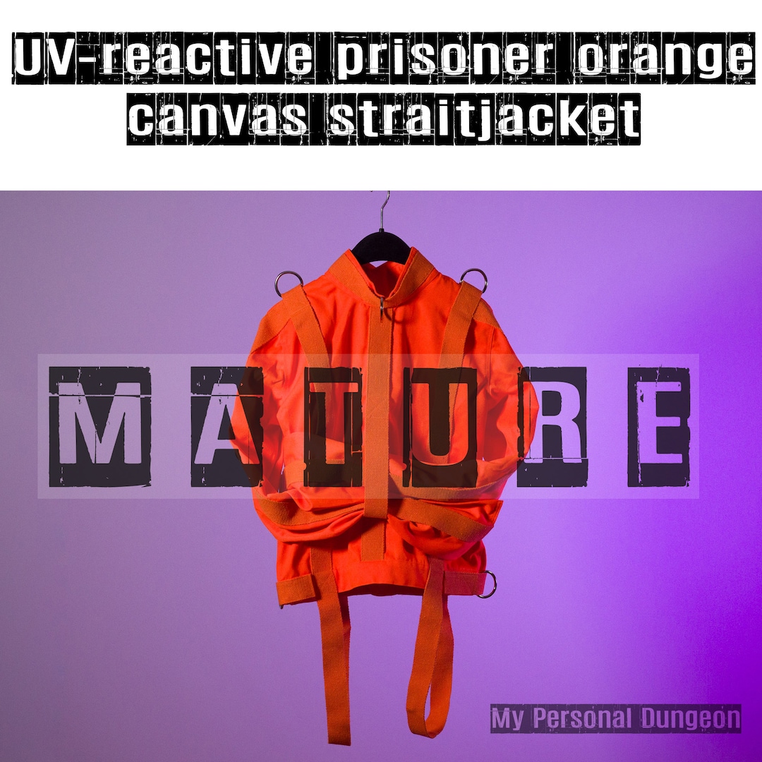 Canvas Straitjacket for BDSM Play With Heavy Duty Buckles. Prisoner ...
