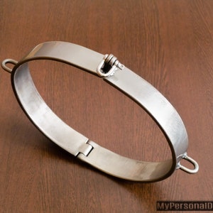 Heavy Steel Waist Belt for BDSM and Fetish Play. Lockable Rigid Restraint. Kinky Bondage ...