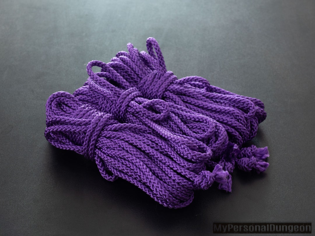 Purple Bondage Rope for Shibari and BDSM Play Colorful Nylon ...