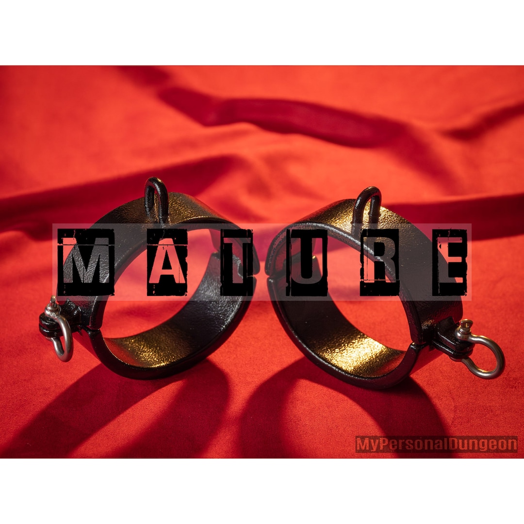 Ready to Ship Very Heavy Steel Ankle Shackles 4cm | 1.6" Wide. XL Size ...