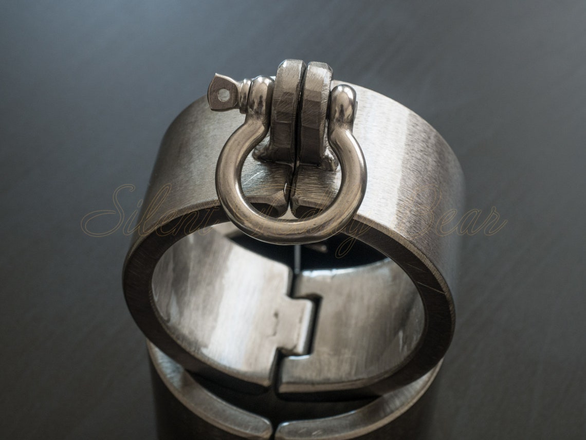 BDSM Very Heavy Shackles (1.6" Wide). Steel Restraints. Custom Dungeon ...