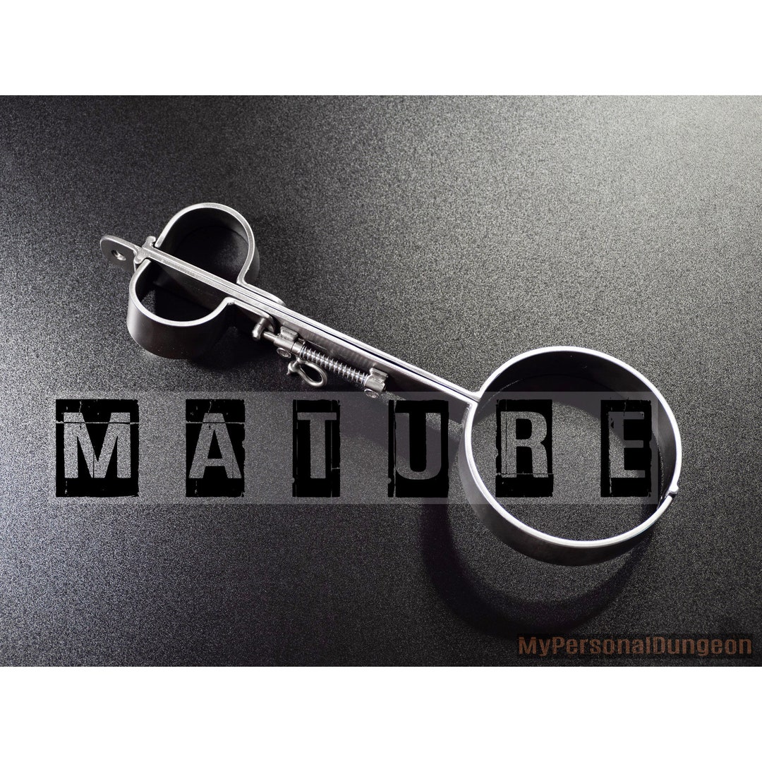 Self-bondage Fiddle, Pillory, Cangue, Steel Restraint for Neck and Wrists. Metal Bondage ...